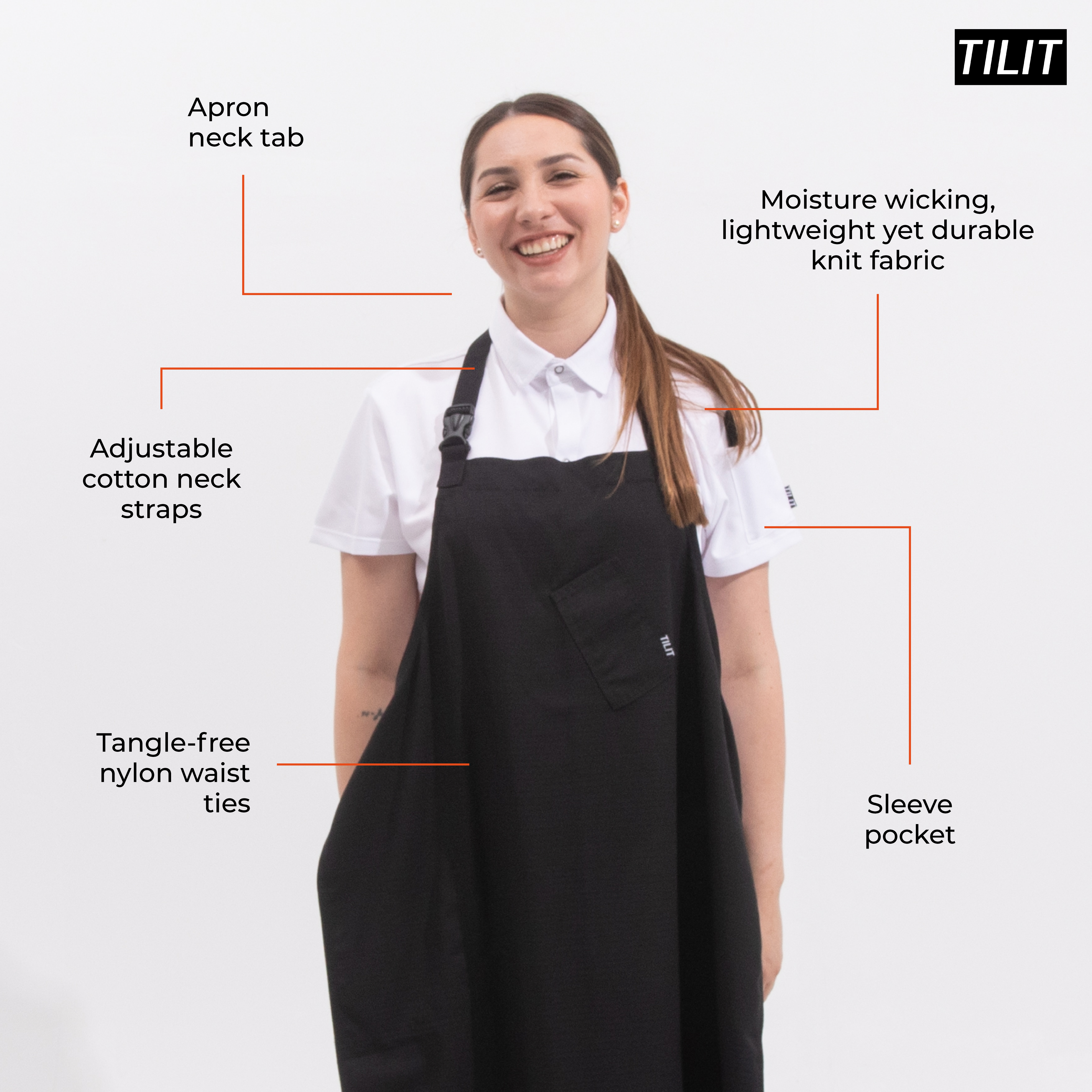 Premium Bib Aprons for Chefs & Servers - TILIT NYC