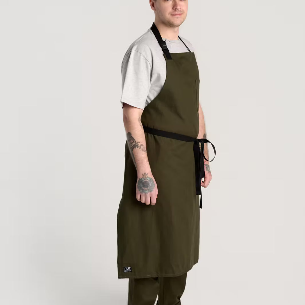 XL Canvas Bib Apron with Adjustable Strap - TILIT NYC